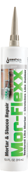 Sashco Mor-Flexx Caulking Mortar & Stucco Repair, Gray ~ 10.5 oz ...